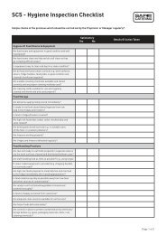 Inspection Checklist for WALKING-WORKING SURFACES