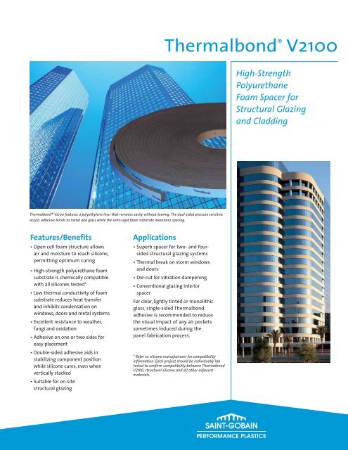Thermalbond V2100 Data Sheet - Saint-Gobain Performance ...