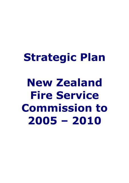 Outcome Key Performance Indicators - New Zealand Fire Service
