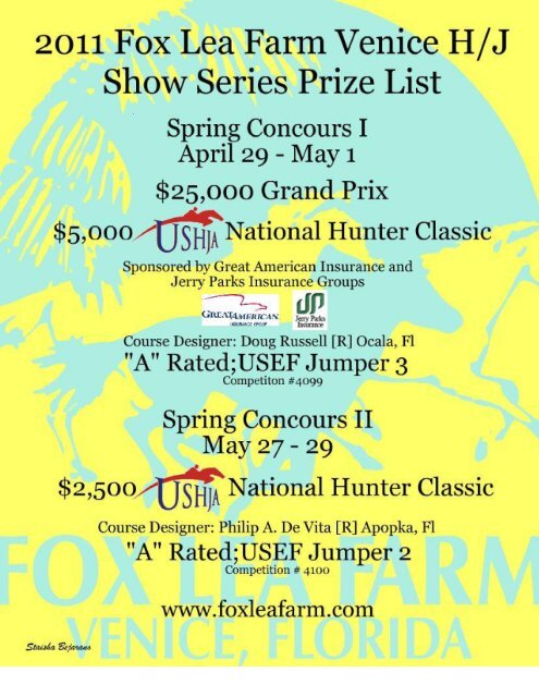 venice concours priz.. - Fox Lea Farm