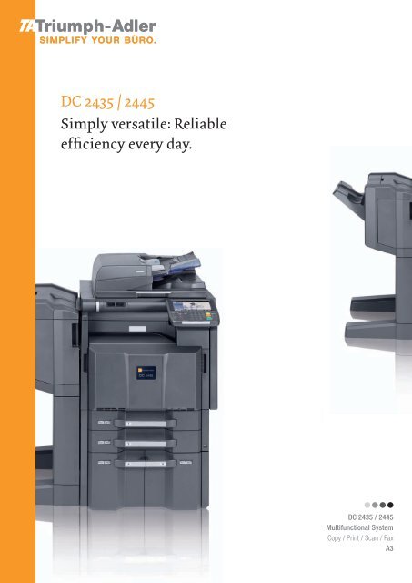DC 2435 / 2445 - TA Triumph-Adler GmbH