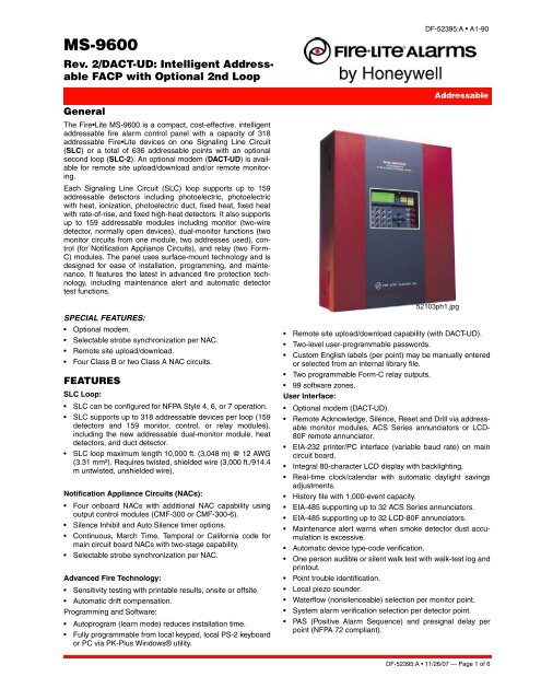 MS-9600 - Fire-Lite Alarms