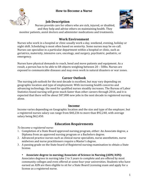How to Become a Nurse 1 - Foothill College
