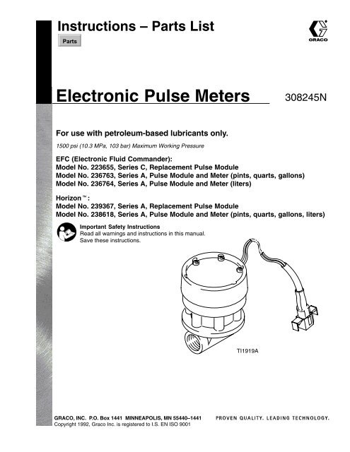 308245N - Electronic Pulse Meters - Atlantic Auto Suppliers