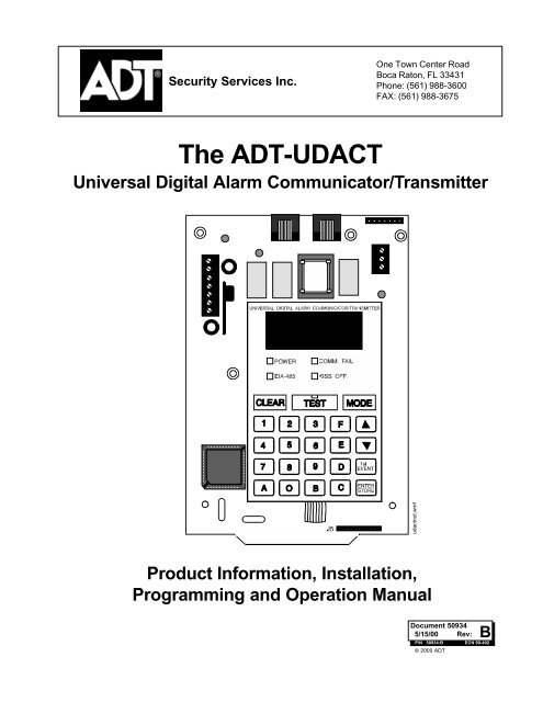 The ADT-UDACT - Fire-Lite Alarms