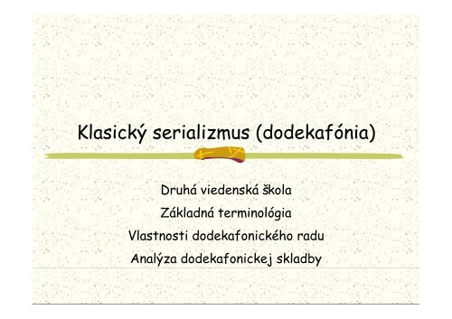 Klasický serializmus (dodekafónia)