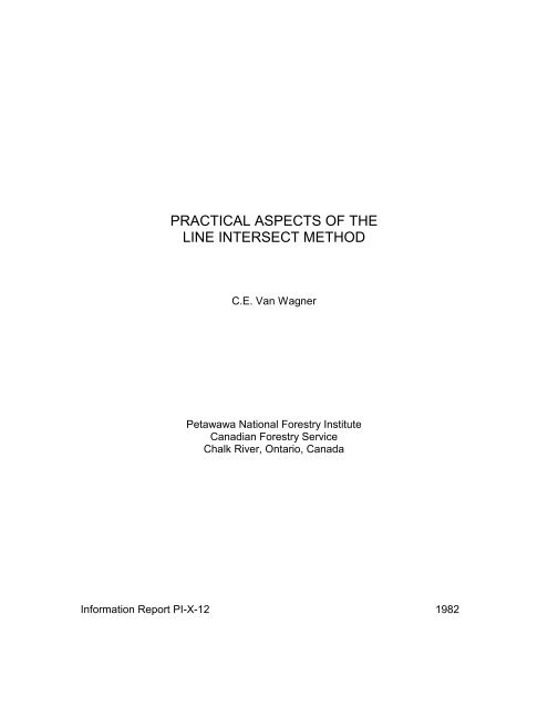 Practical Aspects Of The Line Intersect Method