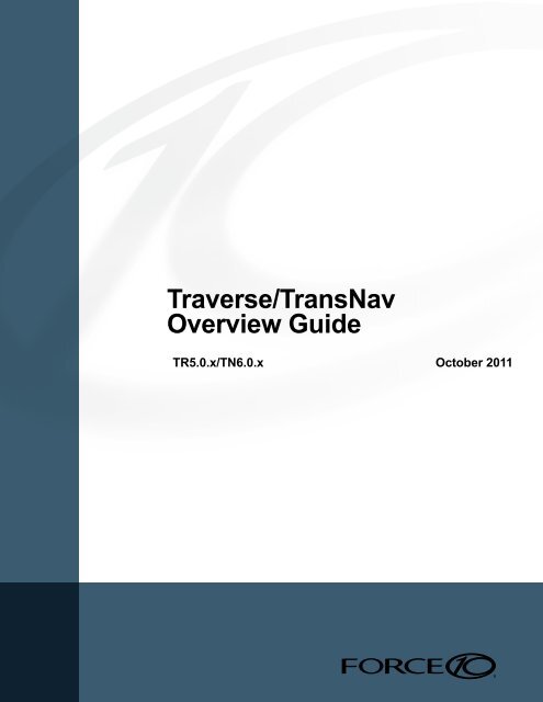 Traverse and TransNav Overview Guide - Force10 Networks