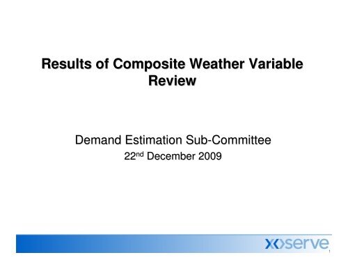 Results of Composite Weather Variable Review - Joint Office of Gas ...