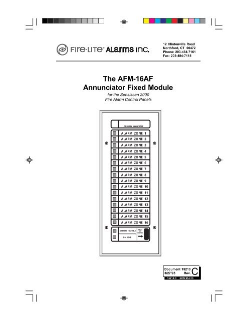 The AFM-16AF Annunciator Fixed Module - Fire-Lite Alarms