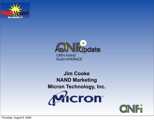 ONFi 2.1 - Flash Memory Summit