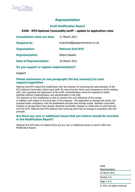 National Grid NTS