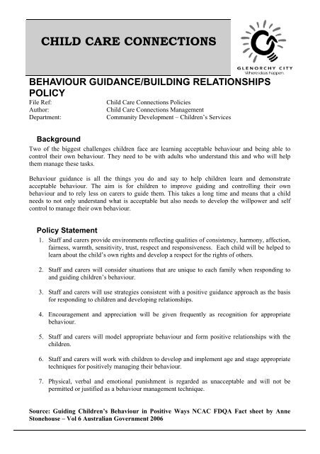 CHILD CARE CONNECTIONS