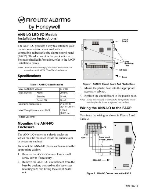 151416 - Fire-Lite Alarms