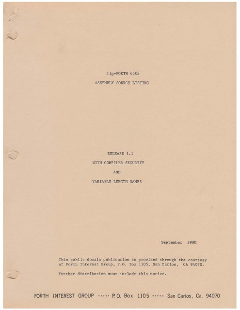 6502 - Forth Interest Group