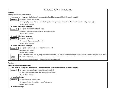 Gym Workouts - Fit2Fat2Fit
