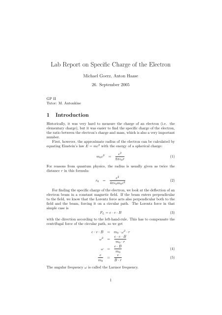 Electron Charge
