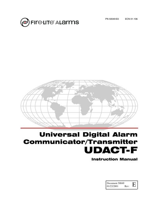 UDACT-F Manual - Fire-Lite Alarms