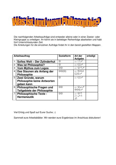 Was ist und wozu Philosophie? - Schule.at