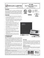 MS-25 Data Sheet - Fire-Lite Alarms