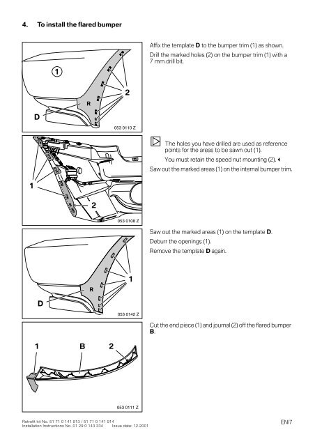 Flared wheel arches E53 5584 - BMW Retrofit guides