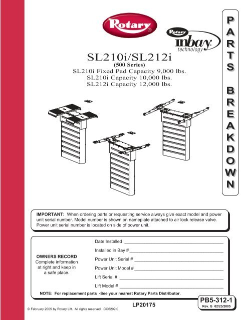 ROTARY SL210i - 212i 500 SERIES.pdf - Flamingo Shop Serv