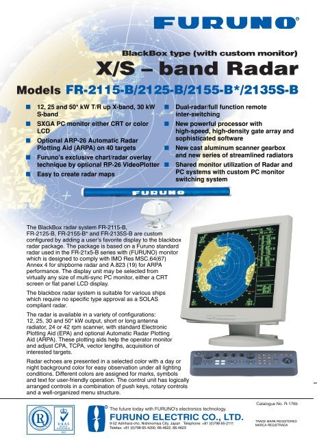FR21x5BB Brochure - Furuno USA
