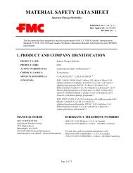 MATERIAL SAFETY DATA SHEET - FMC Corporation