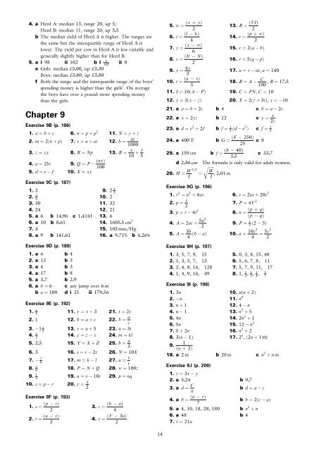 4. Cumulative frequency 9