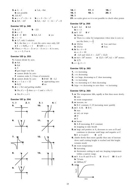 Chapter 11 Exercise 11B