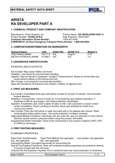 Arista Color RA4 Print