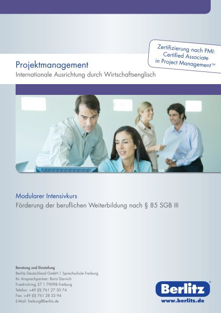 Projektmanagement kombiniert mit ... - Berlitz Deutschland GmbH