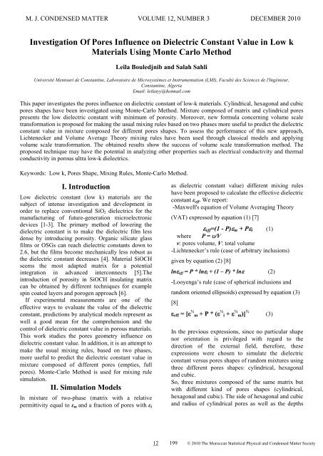 Full Text Faculté Des Sciences Rabat