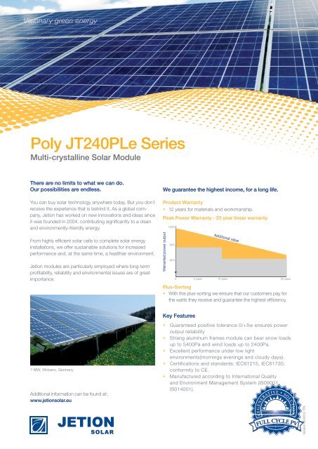 Poly JT240PLe Series