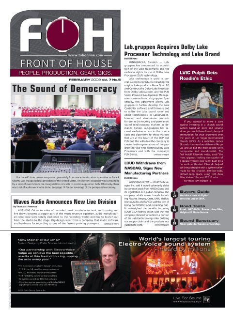 The Sound of Democracy - FOH Online