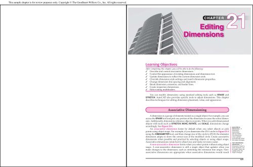 Chapter 21 Editing Dimensions - Goodheart-Willcox
