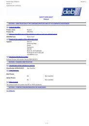 COSHH - Safety data sheet