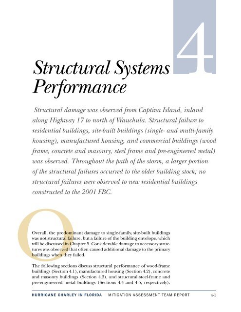 Structural Systems Performance - Florida Building Code Information ...