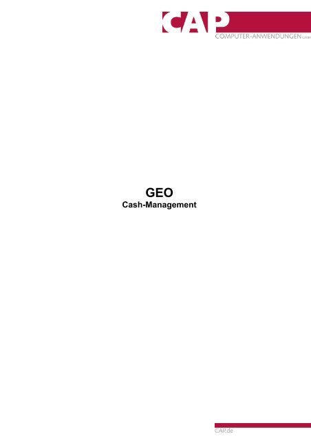 Cash-Management - CAP