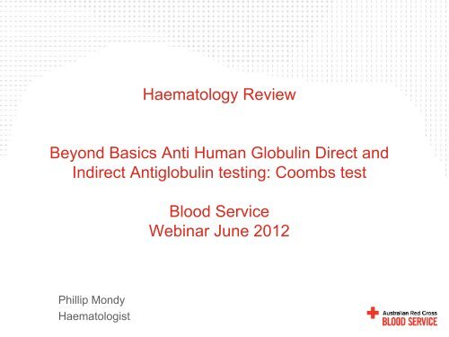 DAT positive in donors - Australian Red Cross Blood Service