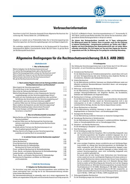 DAS ARB 2003 - Pallas Versicherung AG