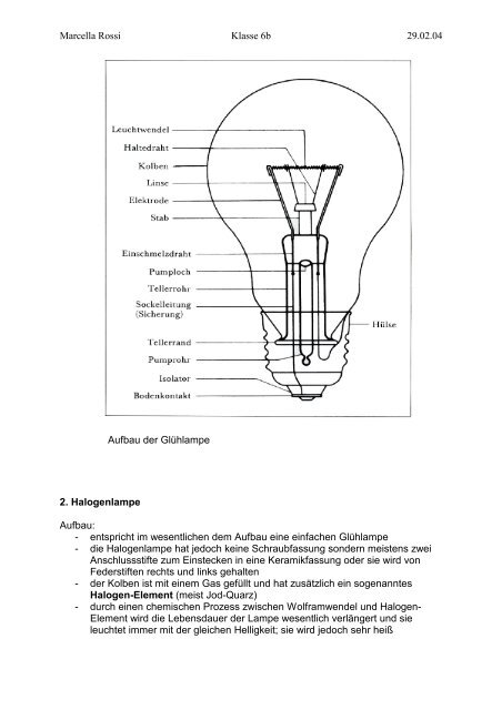 Marcella Rossi Klasse 6b