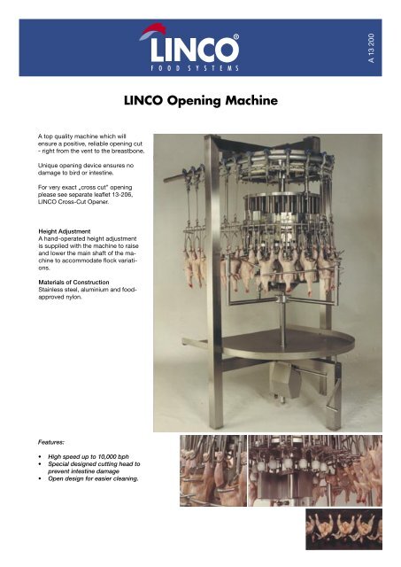 LINCO Opening Machine - Baader