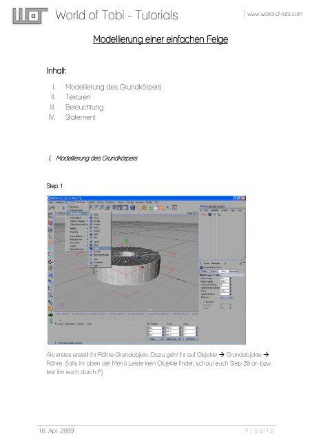 World of Tobi - Tutorials - World of Tobi v11 [www.world-of-tobi.com]