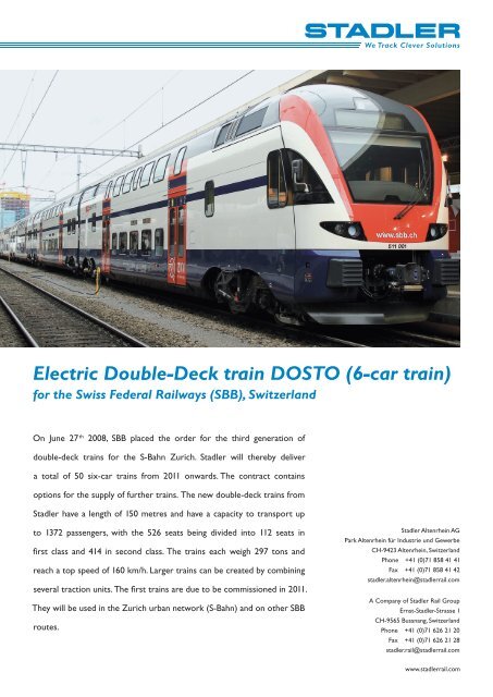 Electric Double-Deck train DOSTO (6-car train)