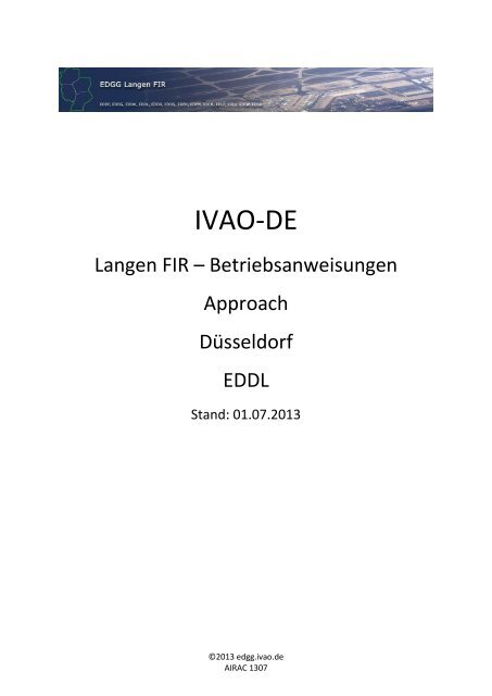 Betriebsanweisung APP - Langen FIR - IVAO