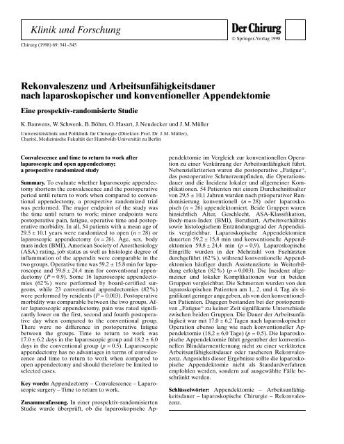 RCT Blinddarm-OP