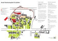 Areal Kantonsspital St.Gallen - ZeTuP