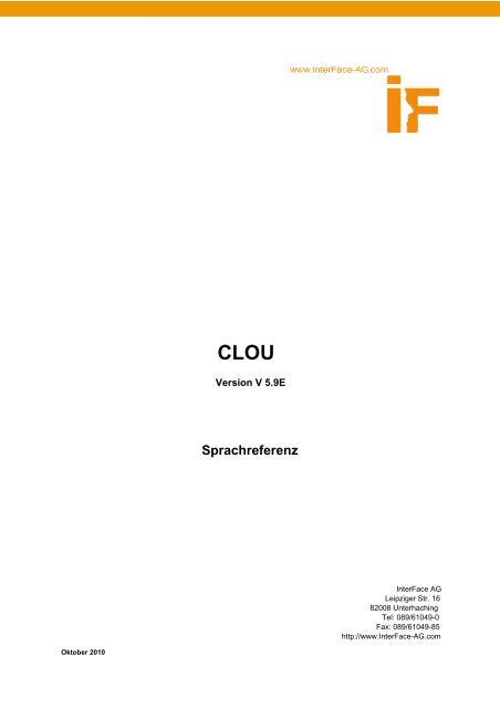 CLOU-Referenz (.pdf) - InterFace AG