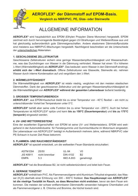 Aeroflex EPDM Isolation